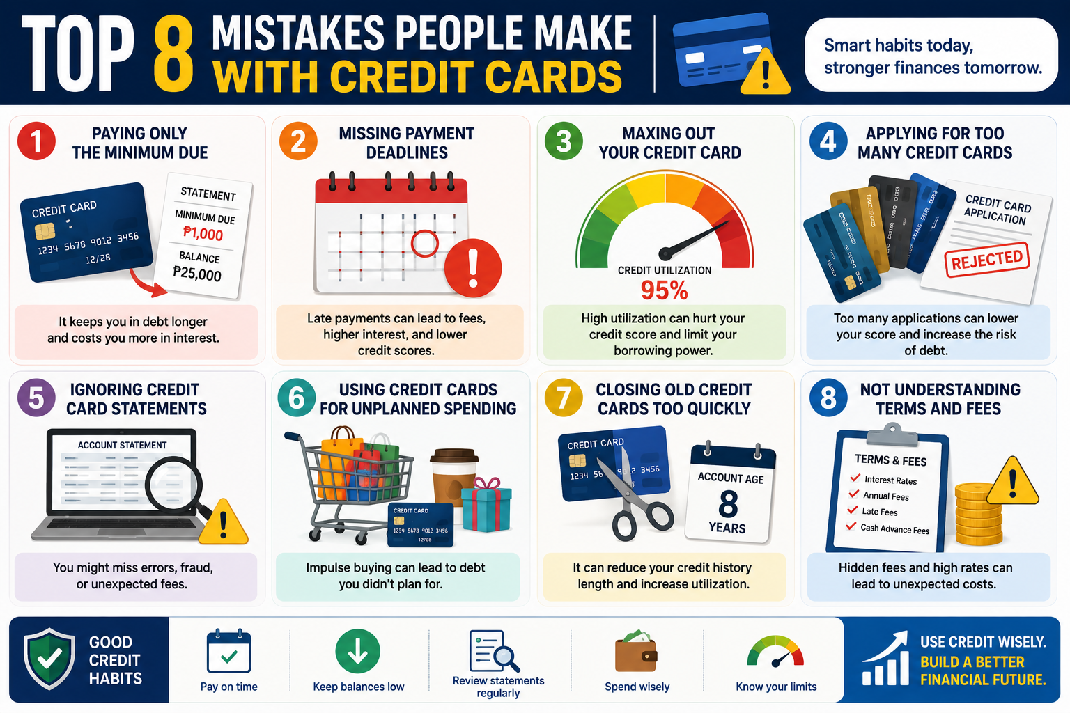 Top 8 Mistakes People Make with Credit Cards | Cards.ph